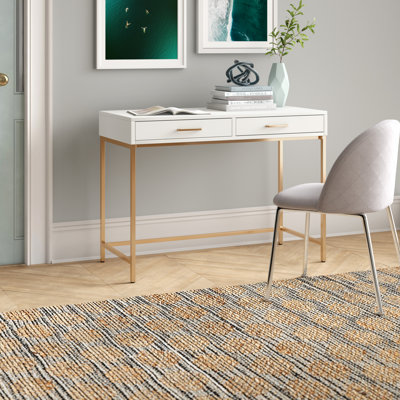 Gold Desks, White & Gold Desks you'll Love in 2019 | Wayfair
