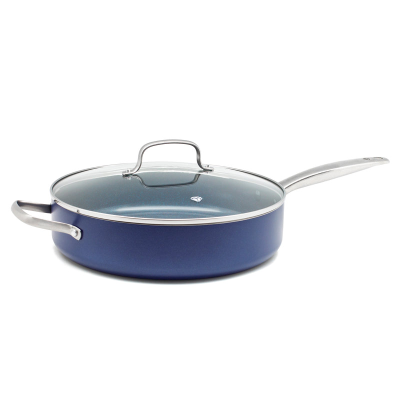 Blue Diamond 5 qt. Non-Stick Saute Pan with Lid & Reviews | Wayfair