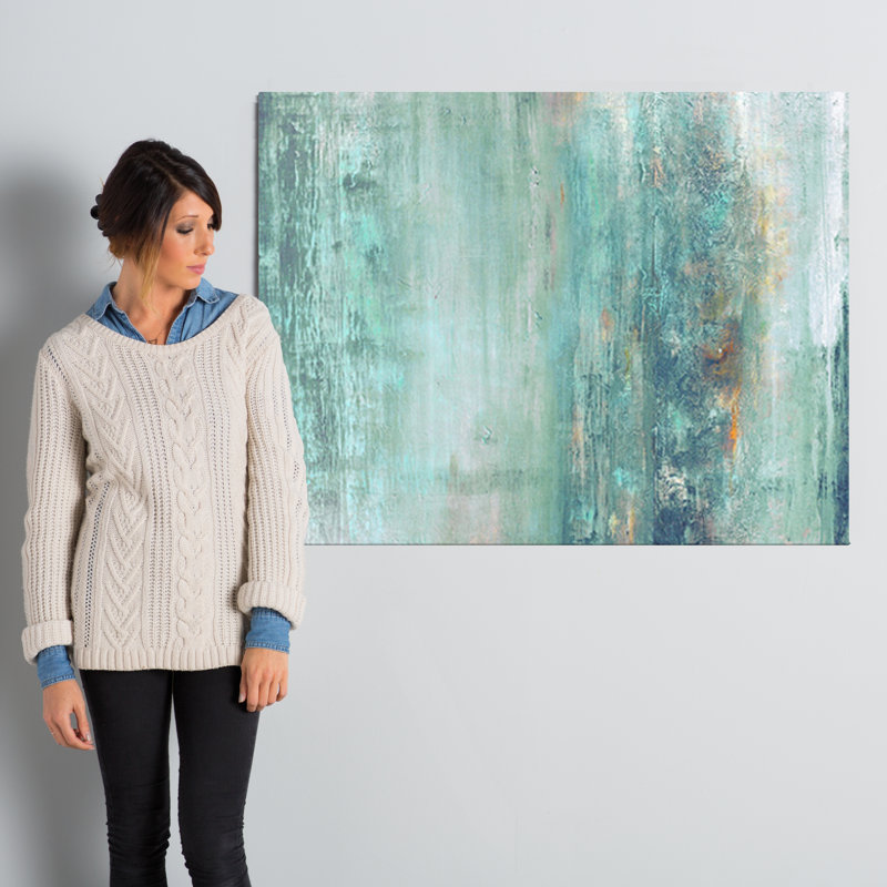 Beachcrest Home 'Abstract Spa' Framed Graphic Art Print on Canvas in ...