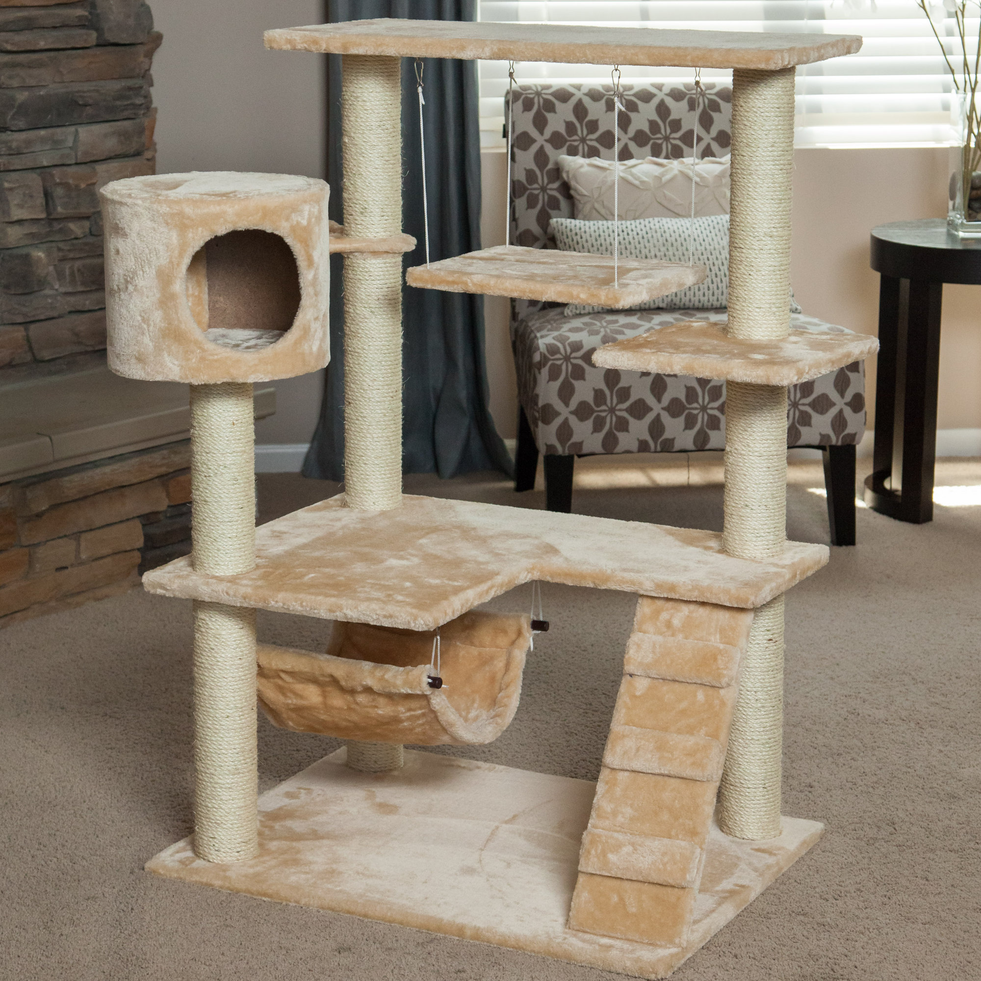 Grey Carpet Cat Tree at Fred Rollins blog