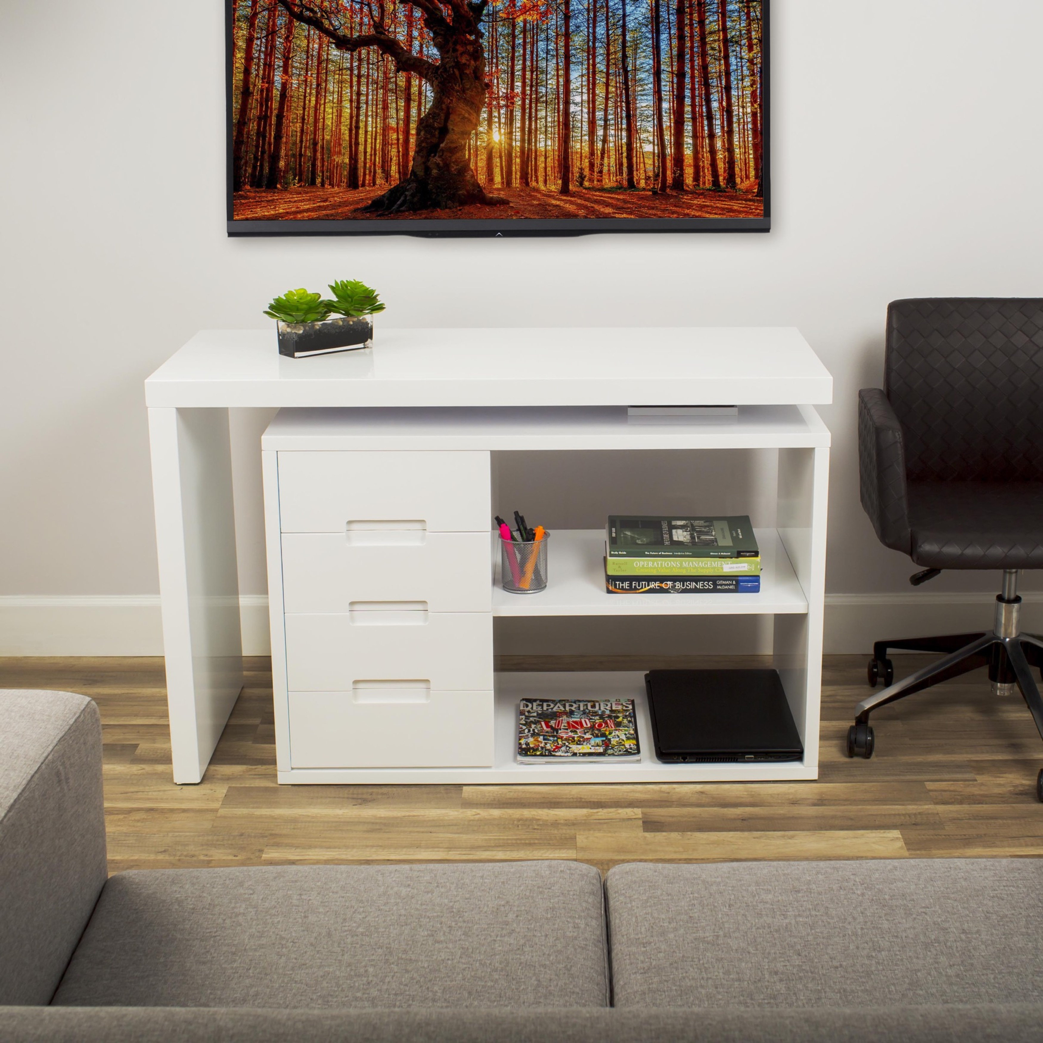 Matrix Ohva Computer Desk & Reviews | Wayfair