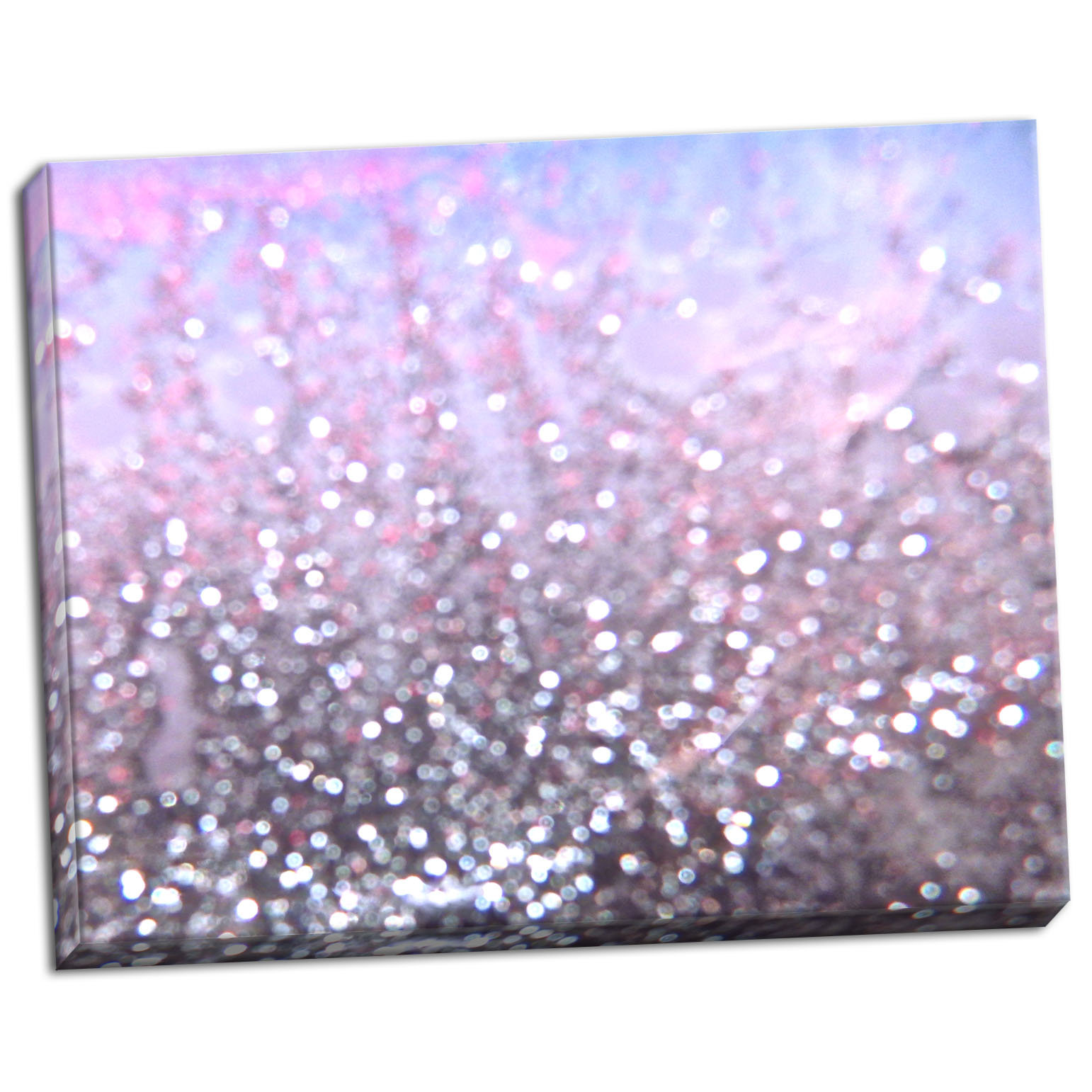 Ebern Designs Pink Glitter by Monika Burkhart - Wrapped Canvas Graphic ...